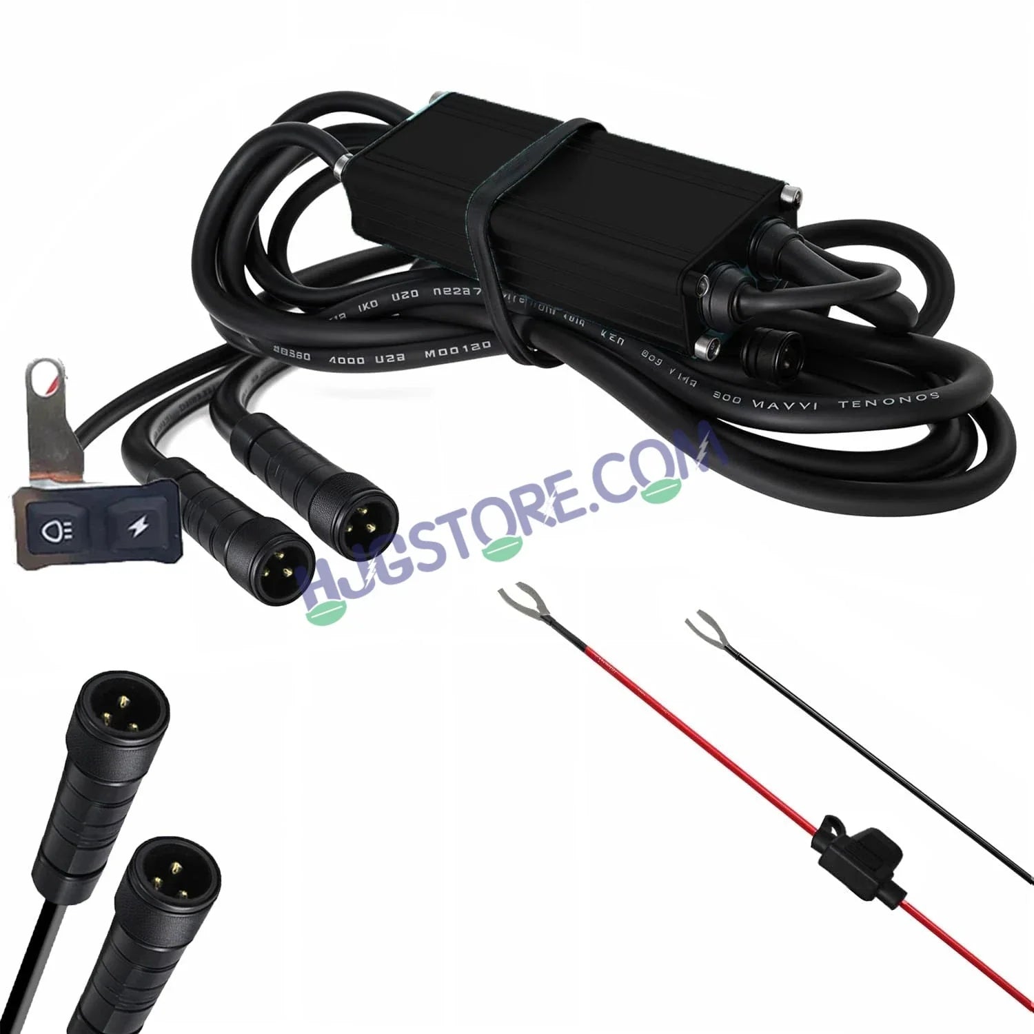 HJG Wiring Harness Kit 3 Wire Updated with Braided Wire, Included Coup ...