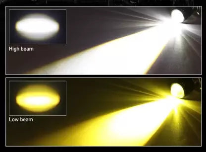 Buy CYT Bike LED White/Yellow Headlight Bulb Online INDIA At Rs 899/- | DUAL Power Headlight ...